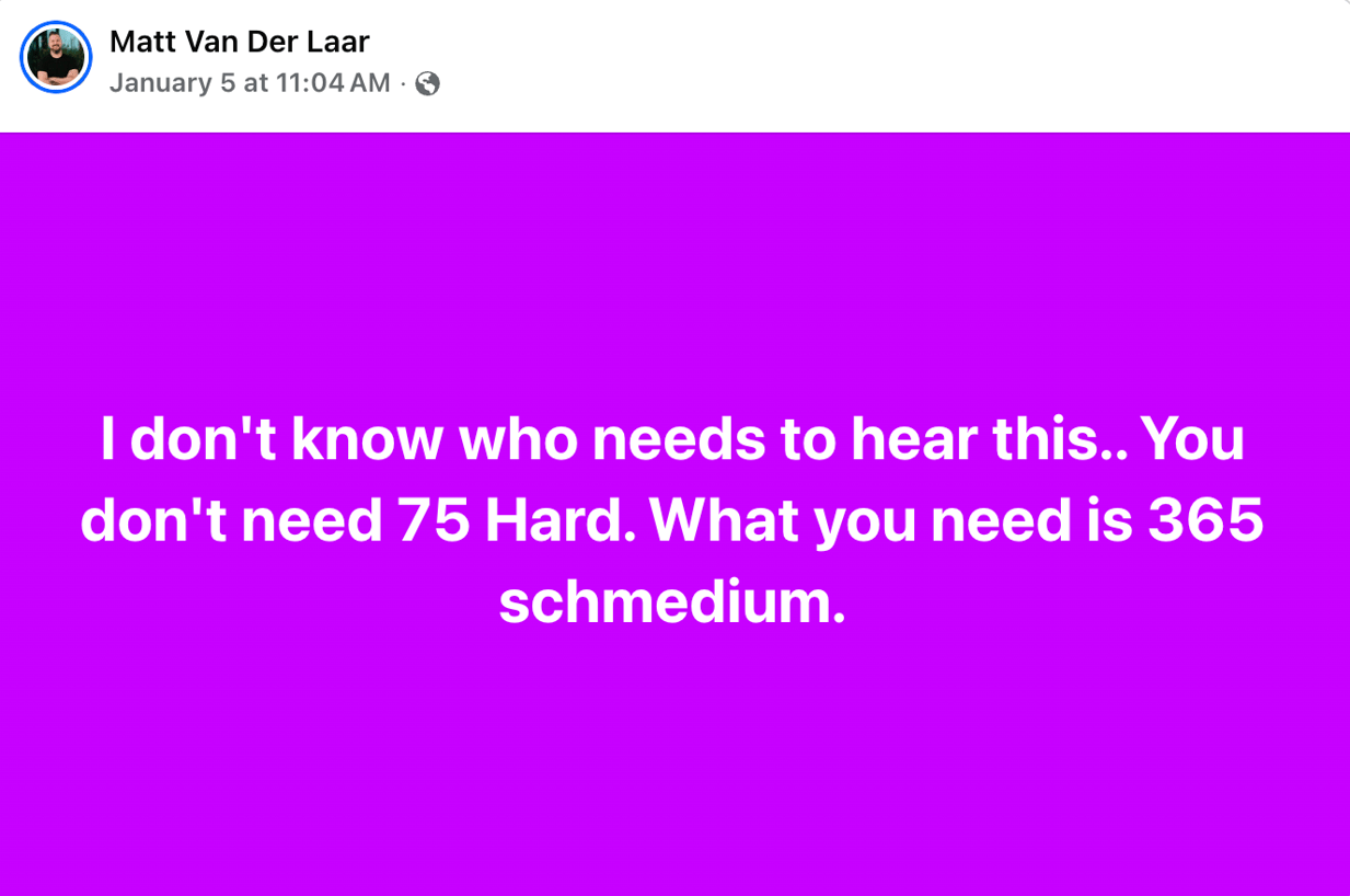 You don’t need extreme fitness challenges—you need consistency